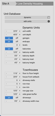 Low Density Dynamic Units